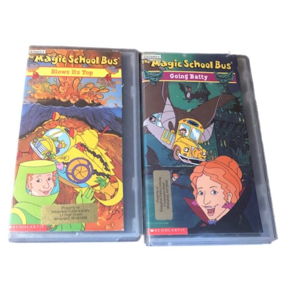 Media | Two Scholastic Educational Magic School Bus Vhs Tapes Bats ...